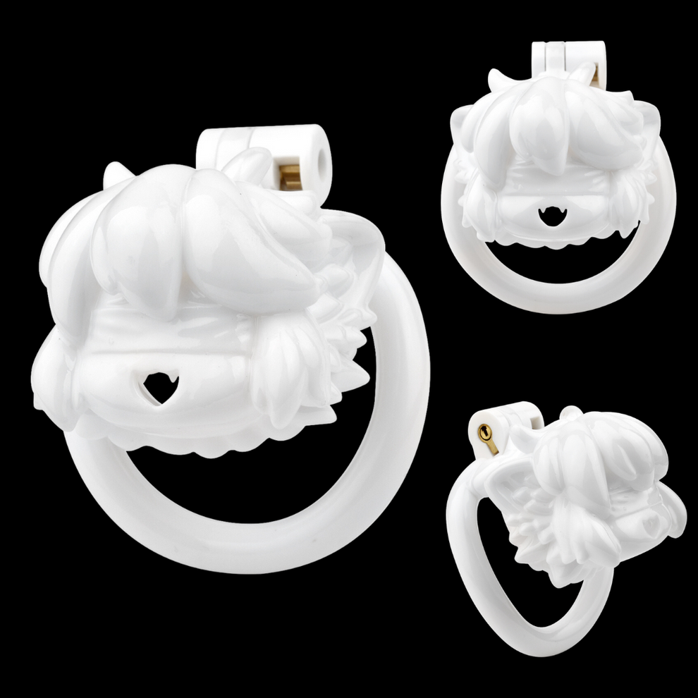 3d Printed Animated Ninja Chastity Cage Kawaii Cock Cage With 4 Rings