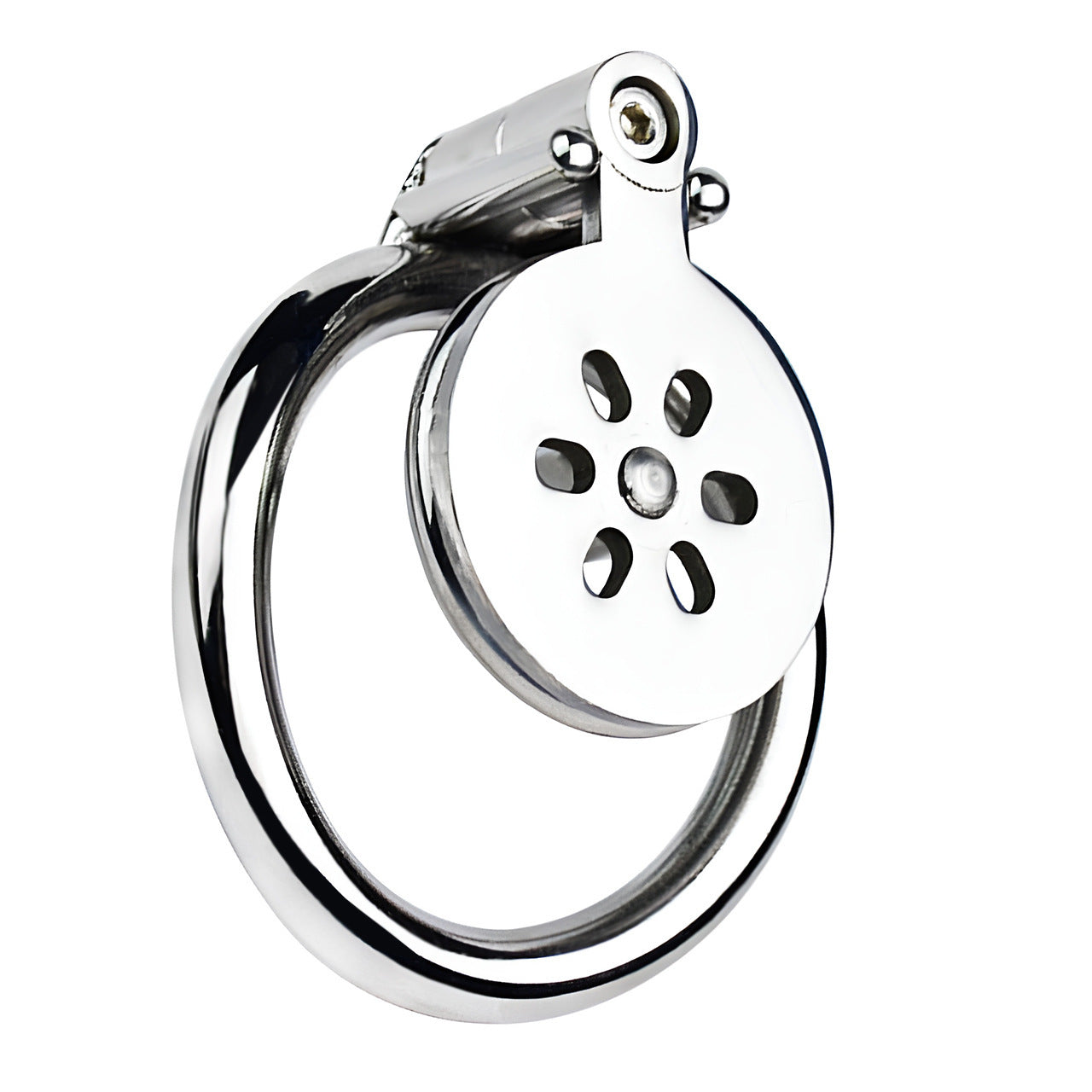 Micro Flat Inverted Chastity Cage with PU Strap Super Small Negative ...