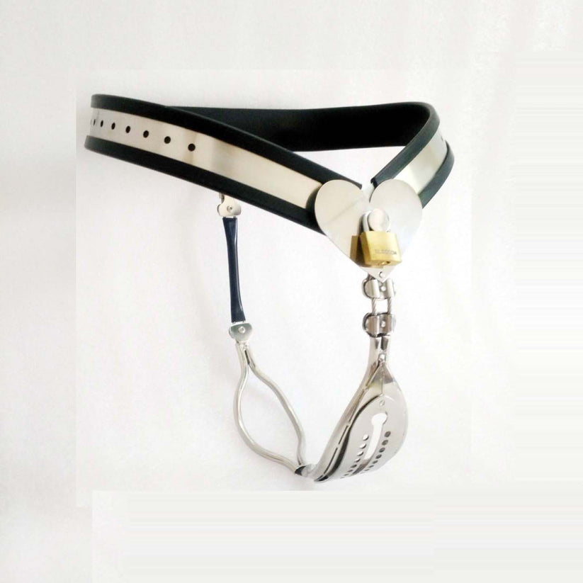 Female Chastity Belt with Vaginal Plug - BDSM Belt with Heart Shape ...