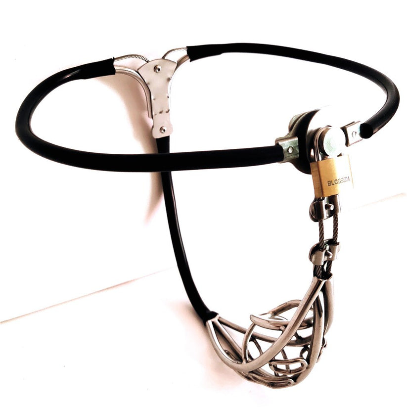 Male Chastity Belt with Shit Hole Silicone Liner Chastity Device For ...