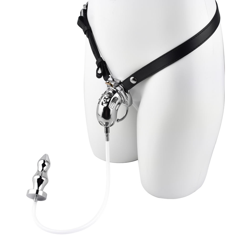 Extreme Cobra Chastity Cage with Urethral Butt Plug and Removable Screw Spikes – KeepMeLocked