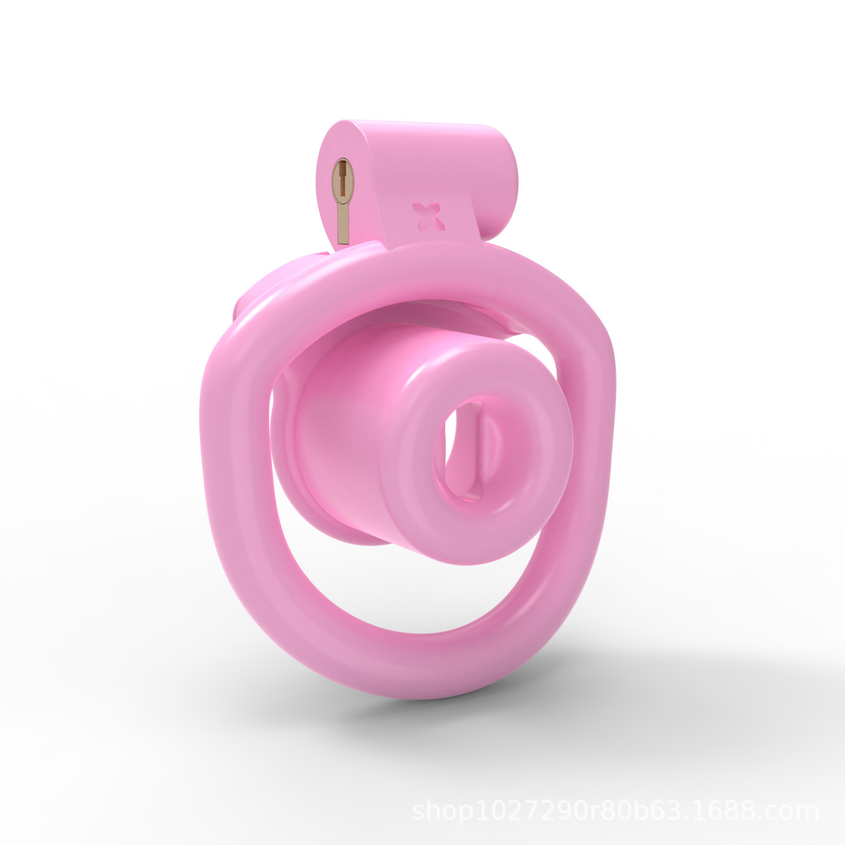 Micro Inverted Chastity Cage Set - Black/Pink/White/Transparent 4 Base ...