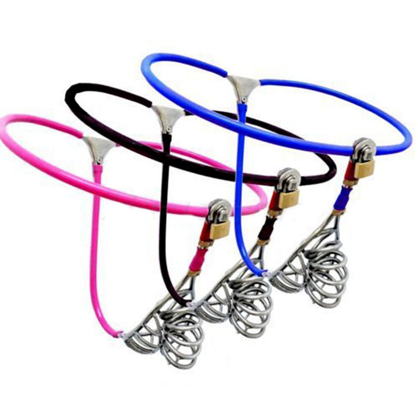 Invisible Male Chastity Belt with Metal Cock Cage BDSM Bondage Gear ...