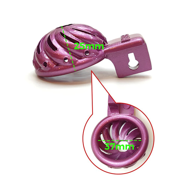 Purple 3D Printed Super Small Chastity Cage For Sissy Femboy Slave ...